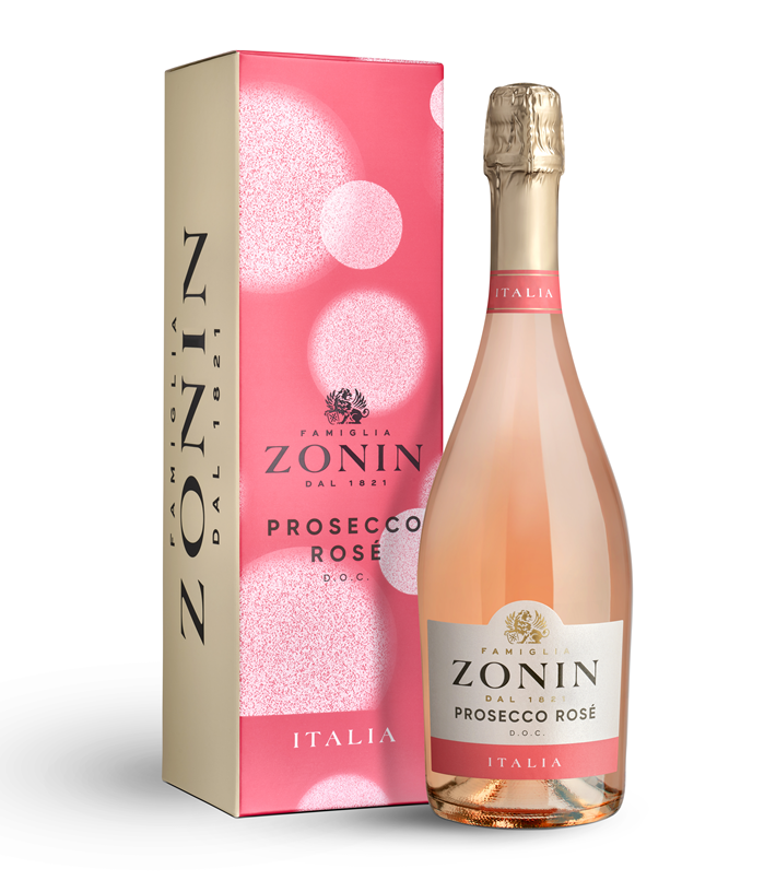Zonin Prosecco 1821 rosé 0,75 l díszdobozban Olaszország fehér Glera ...